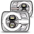 Amazon.com: TRUE MODS 5x7 7x6 Inch H6054 6054 LED Headlights Bright H4 ...