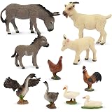 Amazon.com: TOYMANY 8PCS Pig Figures Farm Animals Toy Figures, Plastic ...