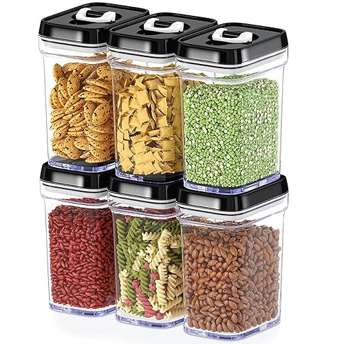 DWËLLZA KITCHEN Airtight Food Storage Containers with Lids – 6 Piece ...