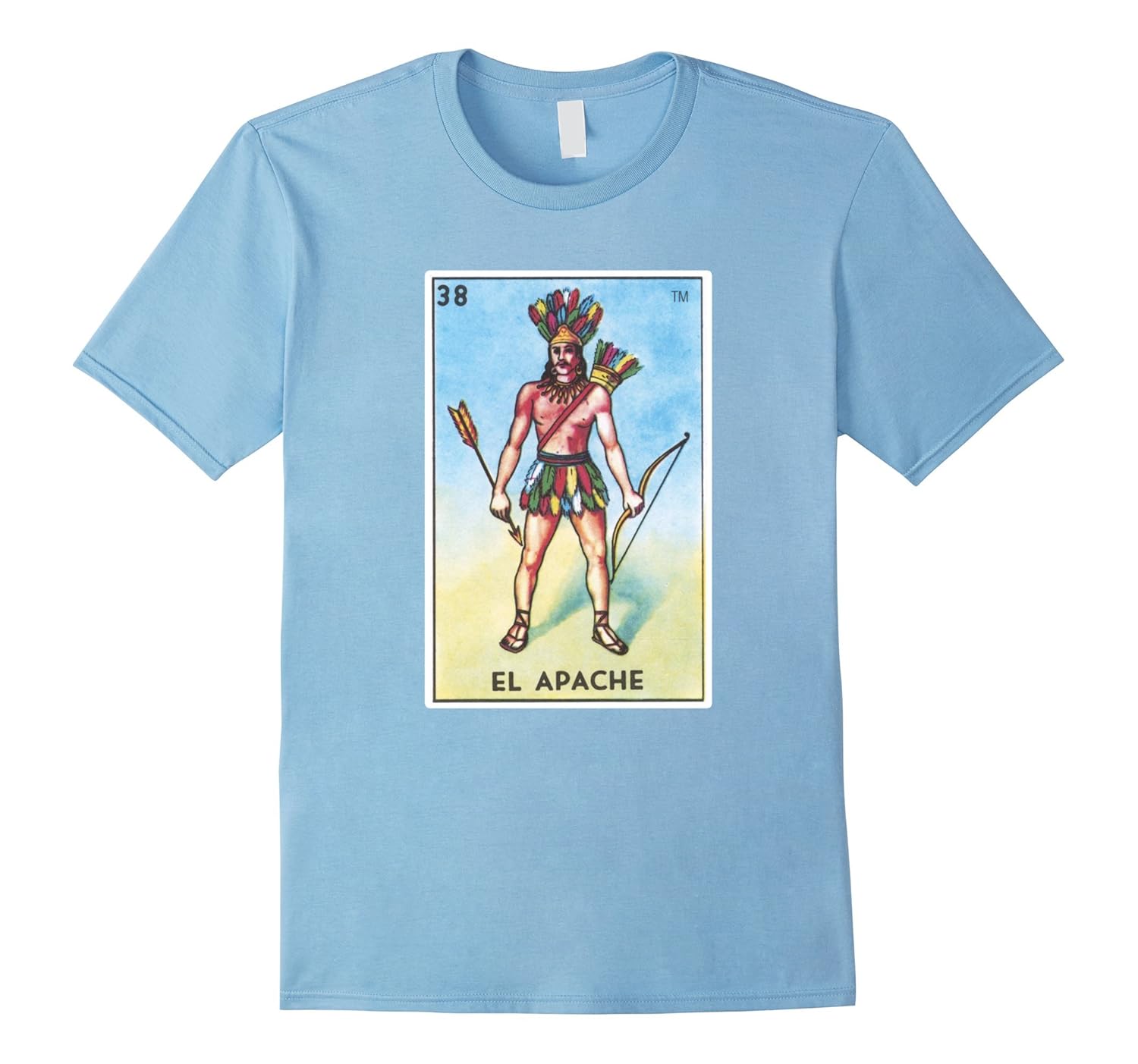 El Apache Card T-Shirt Tarot Loteria-4LVS