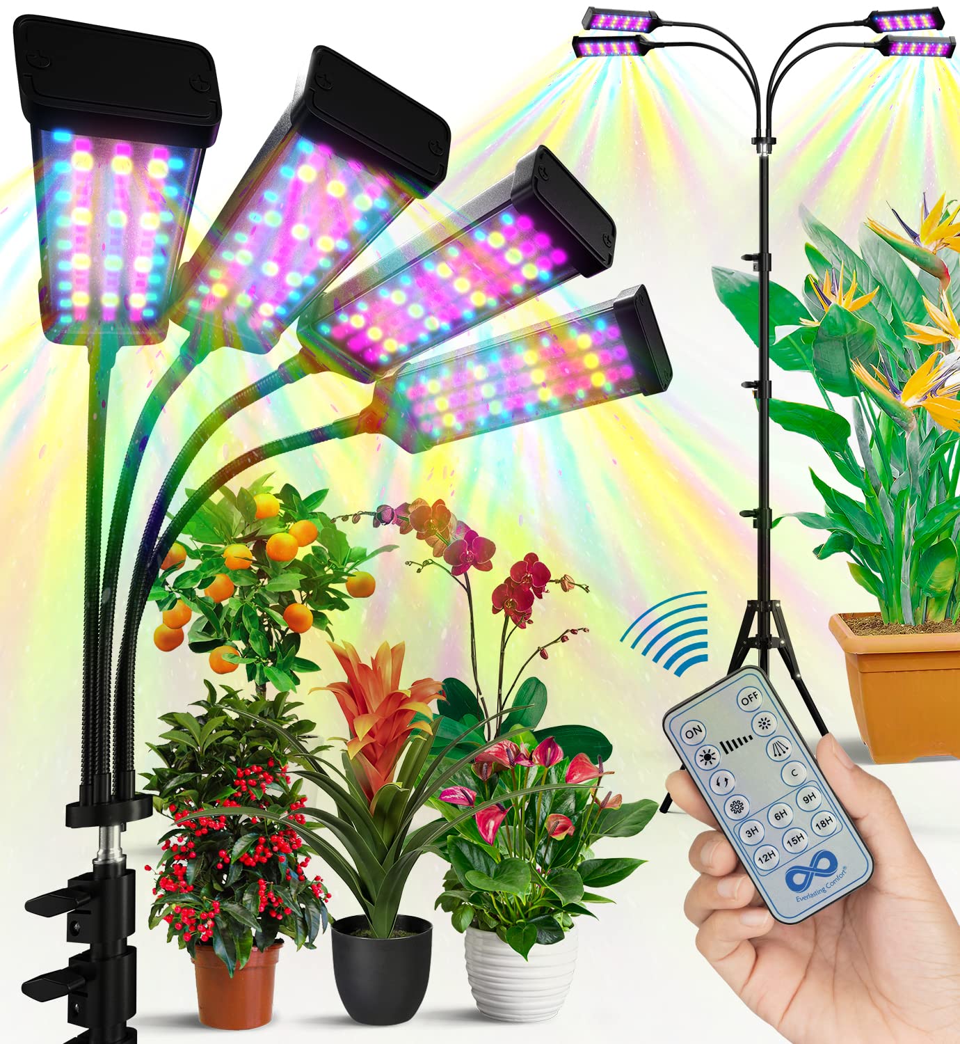 Everlasting Comfort Grow Lights For Indoor Plants Full Spectrum Plant Everlasting Comfort Grow Lights For Indoor Plants Full Spectrum Plant