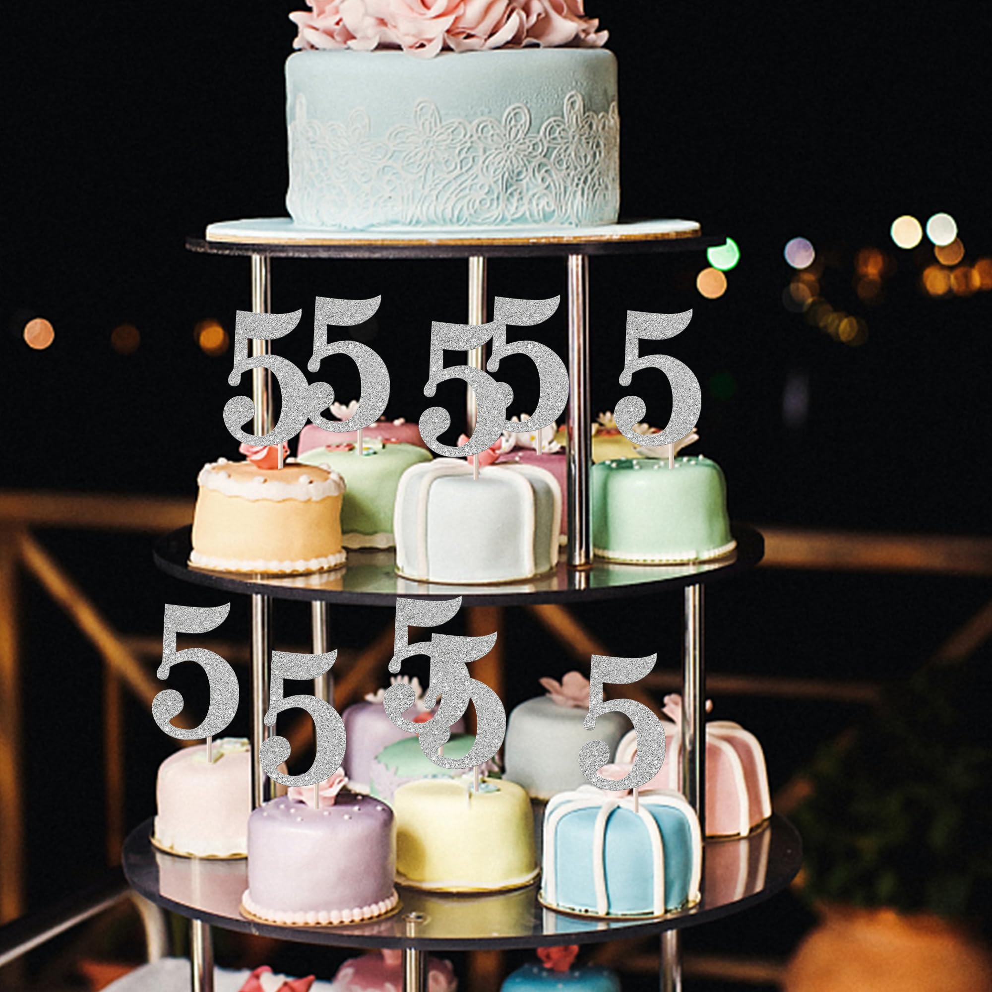 Mua 36 Pack Number 5 Cupcake Toppers 5th Birthday Cupcake Toppers ...