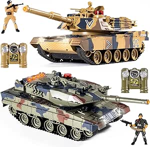 Amazon.com: Supdex 1/24 RC Tank Sets,2.4G Remote Control Army Batter ...