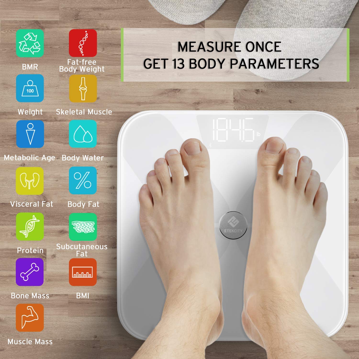 Mua Smart Bluetooth Body Fat Scale, Digital Wireless BMI Weight ...