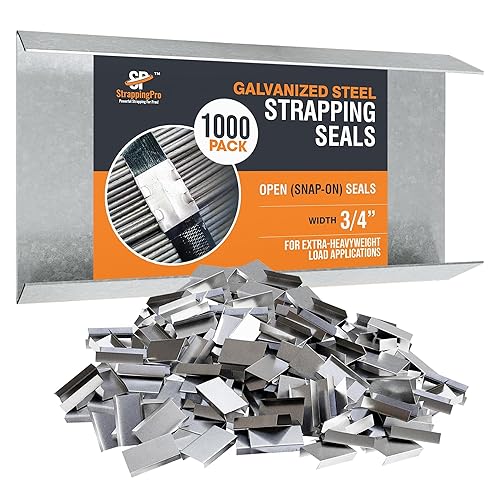 StrappingPro Steel Banding Strapping Seals - 3/4 Inch Heavy Duty Open ...