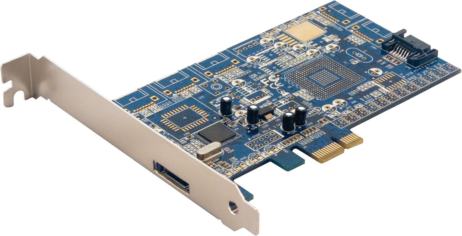 MCL SATA and ESATA II 2 Port PCI Express Card – BigaMart