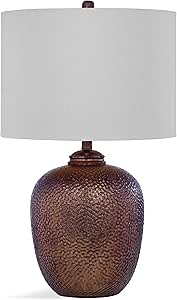 Bassett Mirror Company Trevor 26-inch Brown Ceramic Table Lamp ...
