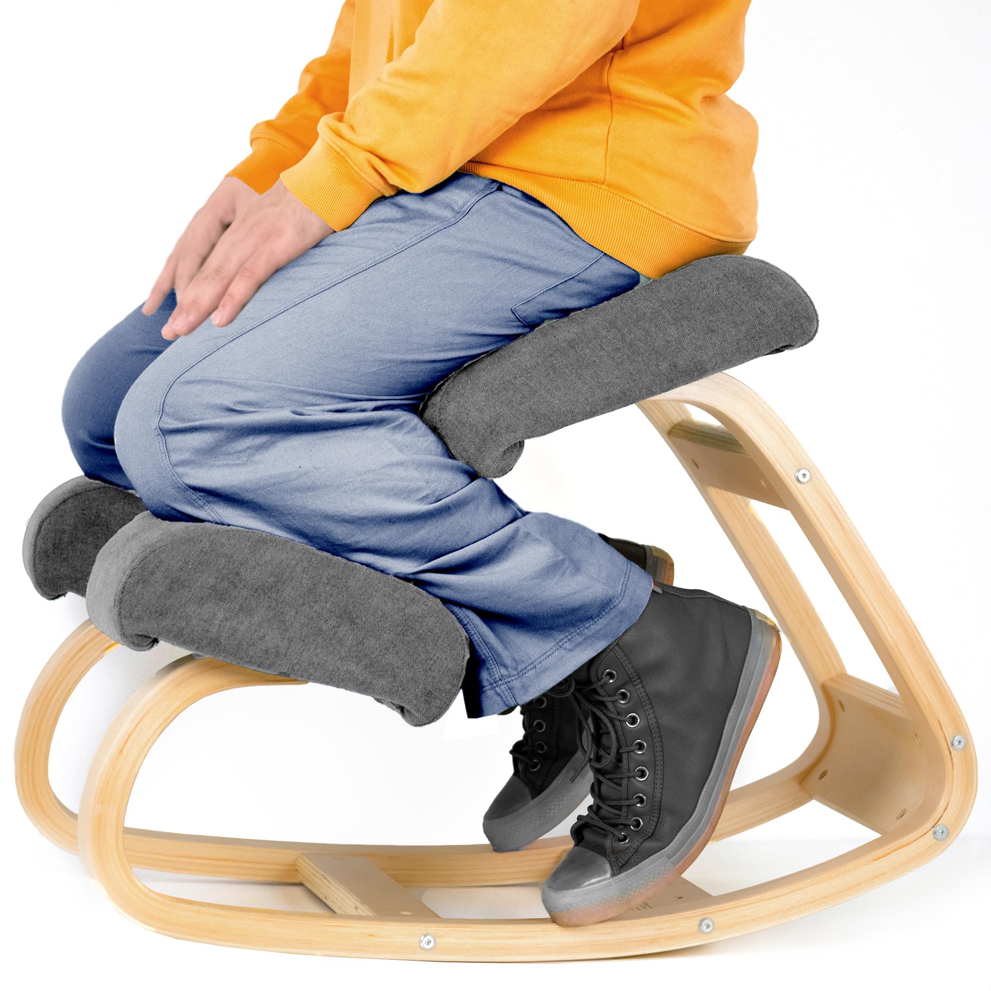 Mua VILNO Ergonomic Kneeling Office Chair - Rocking Home & Work Wooden ...