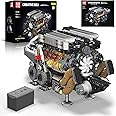 Amazon.com: Mould King 10131 MOC Technology W16 Tight-Fitted V8 Engines ...