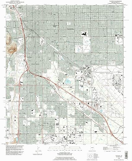 Amazon.com : YellowMaps Tucson AZ topo map, 1:24000 Scale, 7.5 X 7.5 ...
