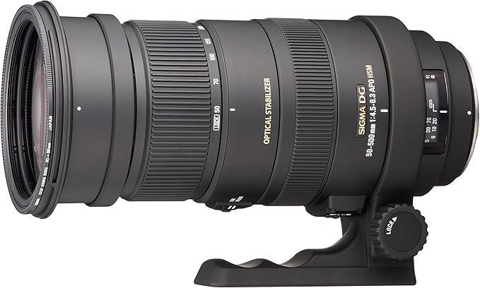 Sigma 50-500mm f/4.5-6.3 APO DG OS HSM SLD Ultra Telephoto Zoom Lens ...