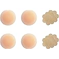 Gmumu Ultra Thin Women's Silicone Nipplecovers Reusable Pasties Invisible Breast Petals for ...
