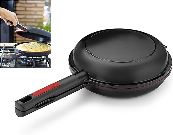 BRA Dupla Premiere Sartén doble para tortilla 26 cm de aluminio fundido ...