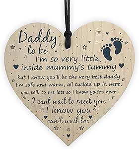 Amazon.com: XLD Store Daddy to Be Gifts Sign Baby Shower Dad Friendship ...