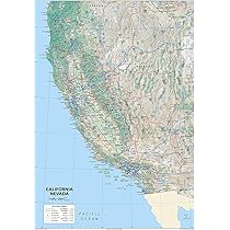 Physical Map Of California Large California Maps For Free Download And