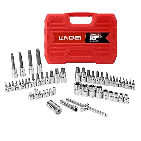 Mua LLNDEI Master Torx Bit Socket Set 1/4 3/8 1/2-Inch and External ...