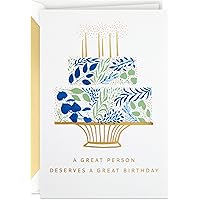 Amazon.com : Hallmark Signature Birthday Card (Great Person) : Office ...