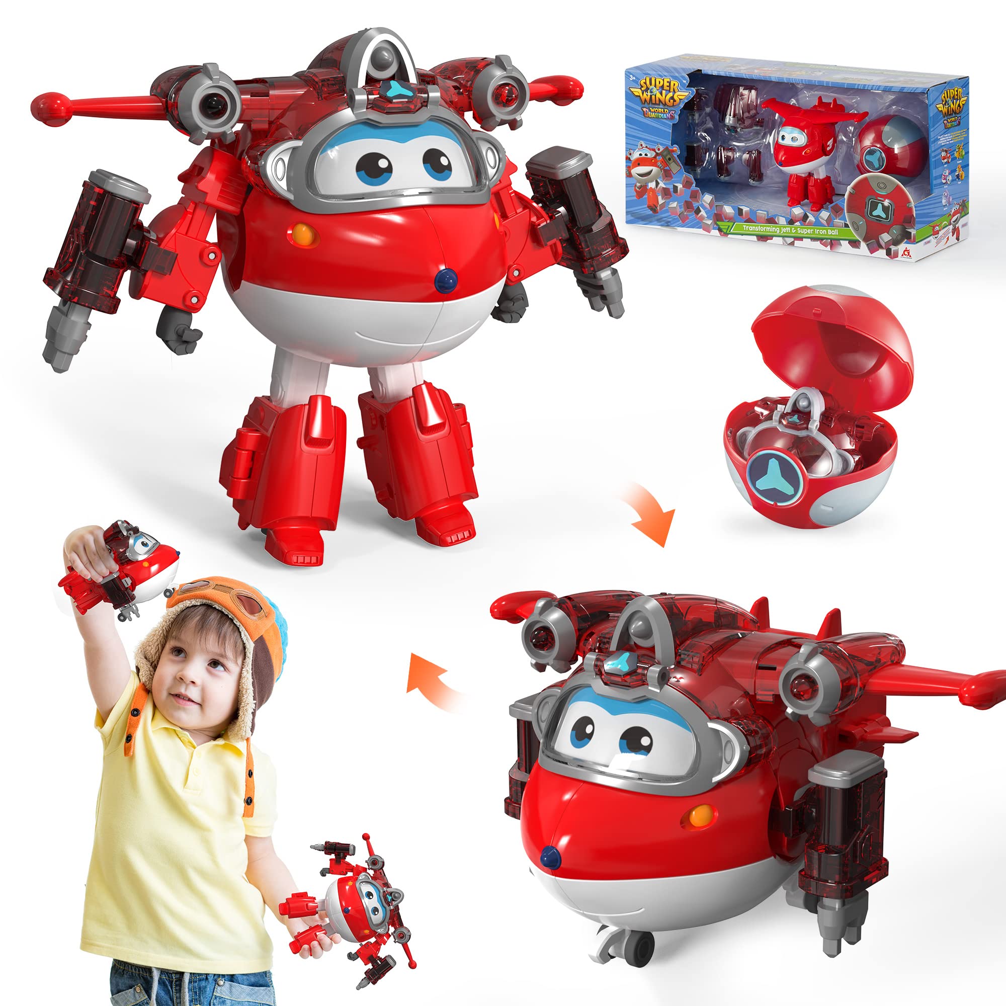 Mua Super Wings Toys Action Figure 5" Transformer Jett Robot Airplane ...