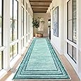 Amazon.com: Lahome Abstract Teal 2.5x10 Runners for Hallways,Washable ...