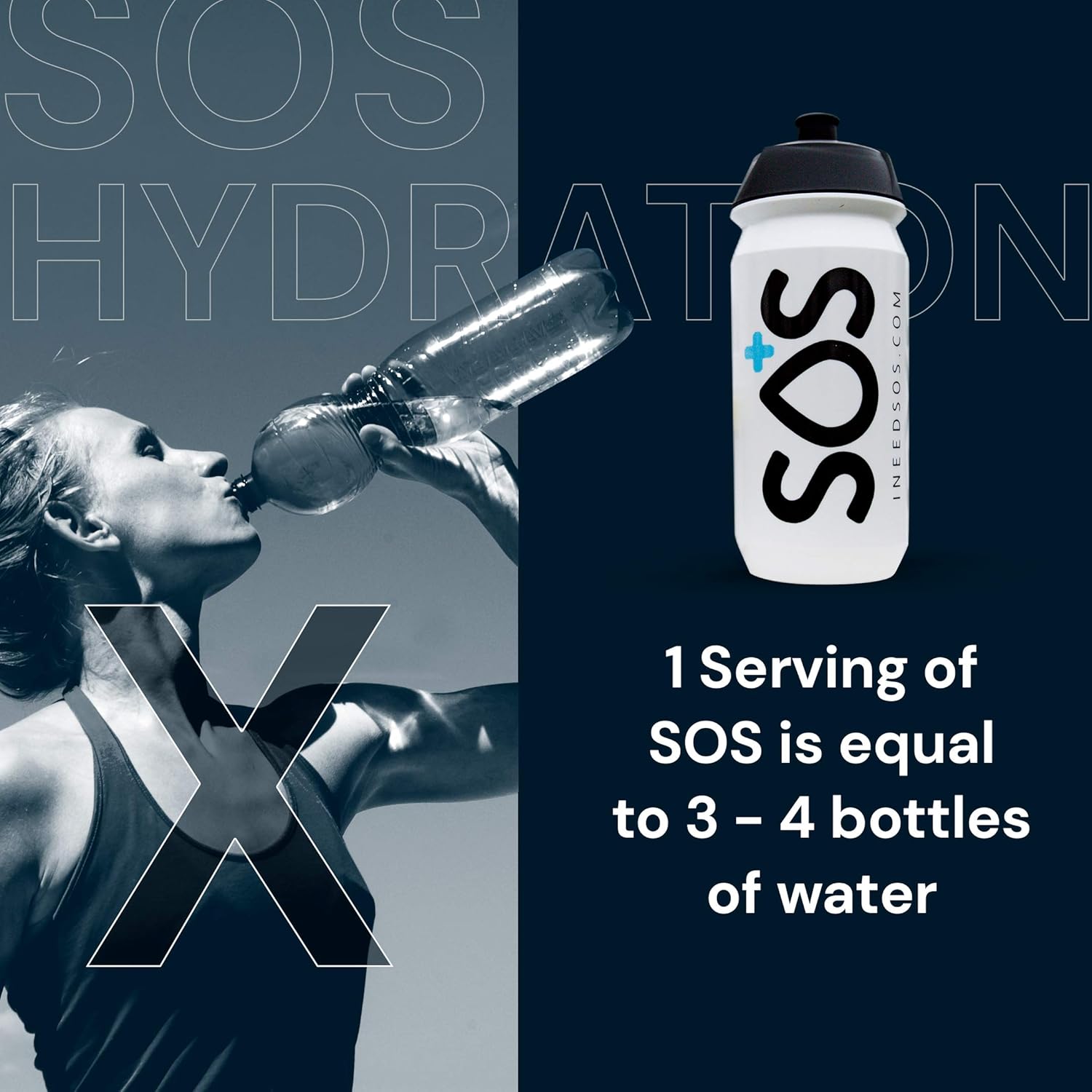 SOS Rehydrate Citrus Electrolyte Powder, Easy Open Packets, Supplement ...