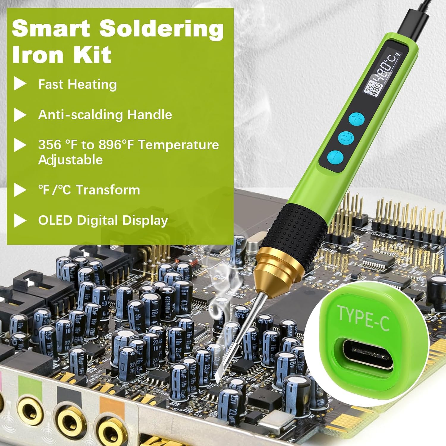 Mua Soldering Iron Kit, Smart OLED Soldering Pen Kit, Mini Portable ...