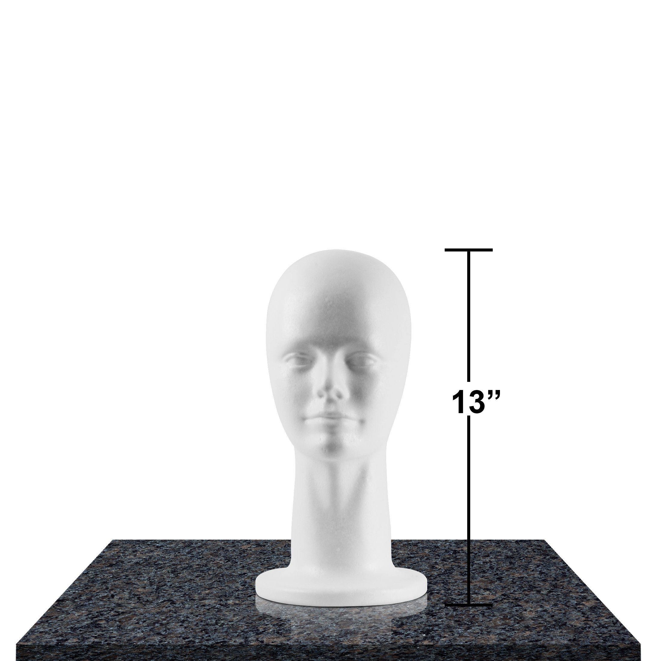 Amazon.com : Styrofoam Head Mannequins, Style, Model & Display Women's ...