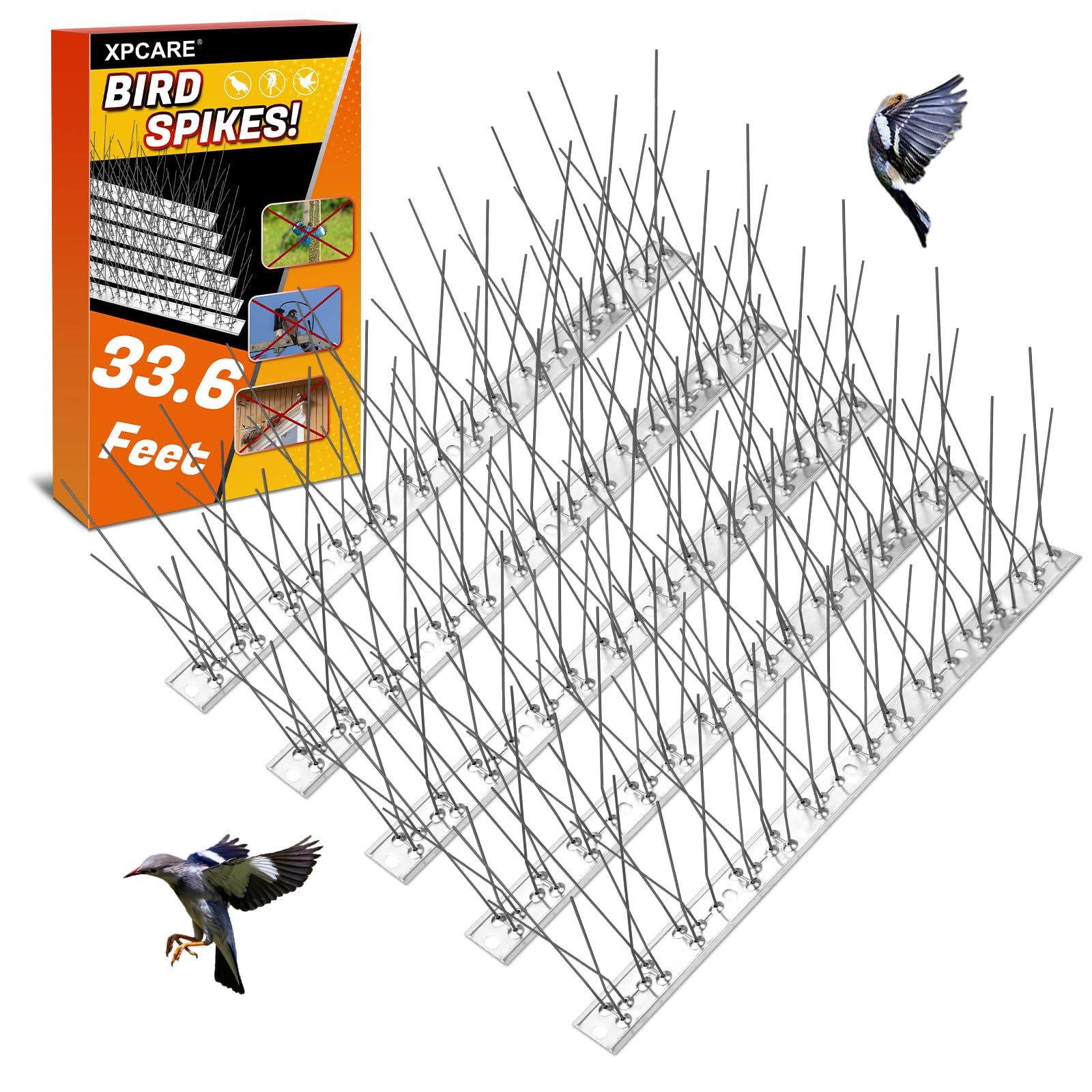 Mua 33.6 Feet Bird Spikes for Pigeons Small Birds, Bird Spikes with ...