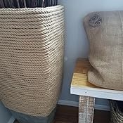 100% Natural Hemp Rope Twisted Strong Jute Rope 100 Feet 1/2 Inch 4 Ply ...