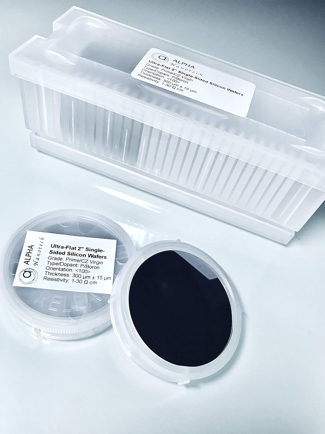 Alpha Nanotech Silica Wafers 2 Ultra-Flat Prime-Grade Single-Side ...