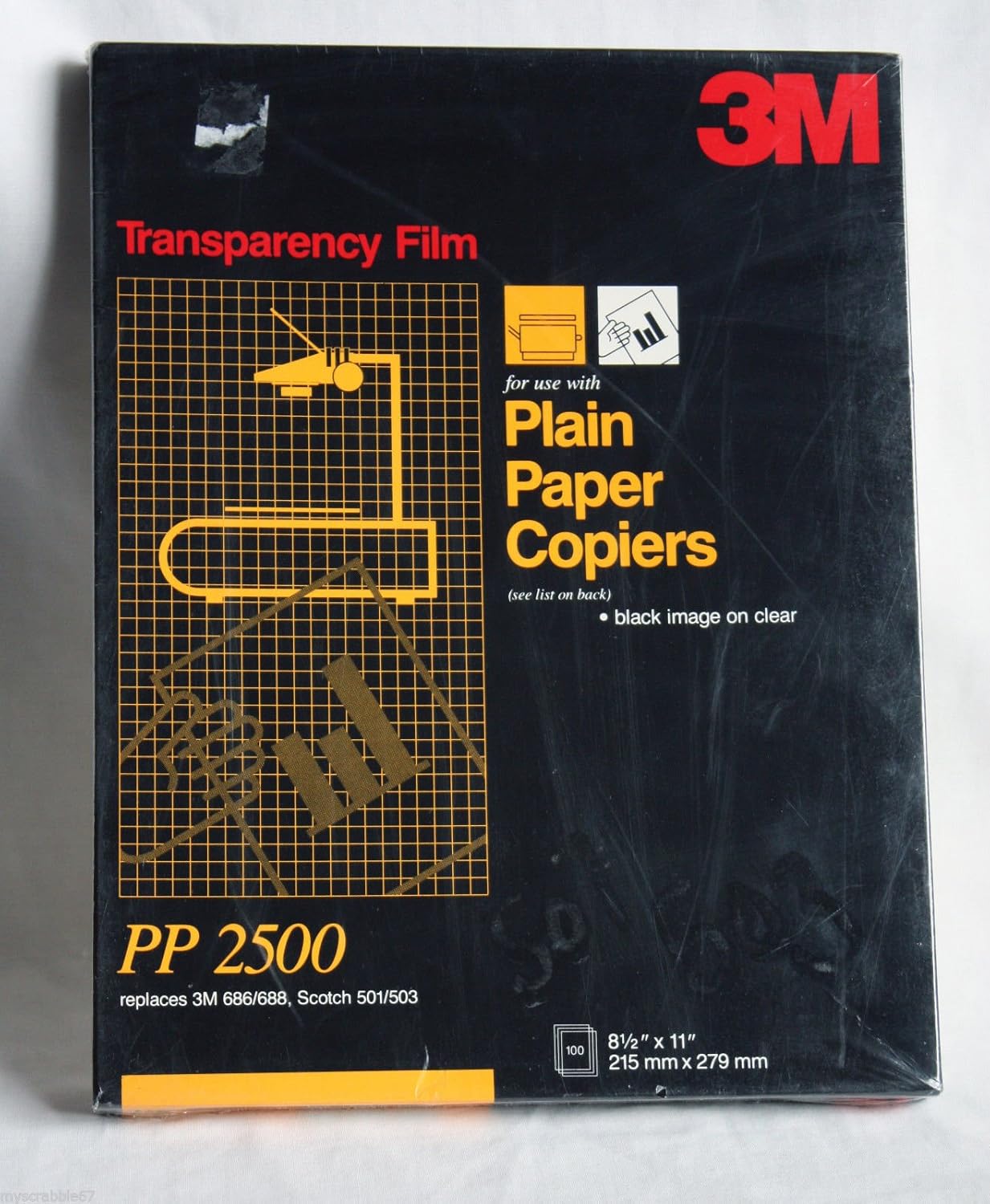Amazon.com: 3M Transparency Film 100 PP2500 8.5"x11": Office Products