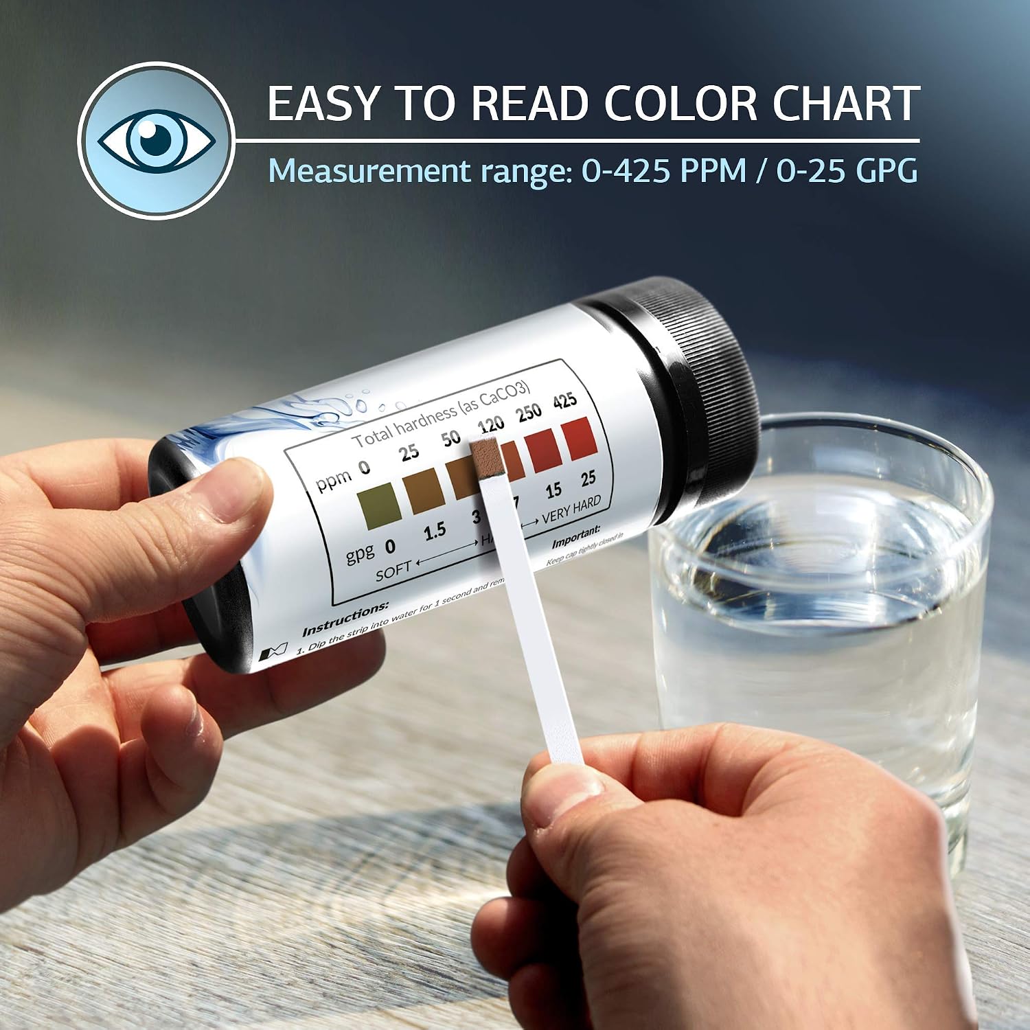 Water Hardness Test Strips – Quick and Easy Testing Kit with 50 Strips ...