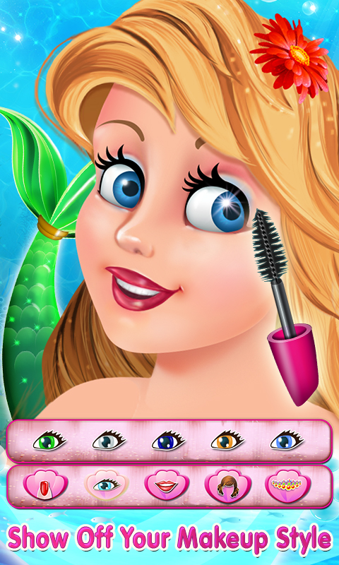 Mermaid Princess Makeover - Dress Up, Makeup & eCard Maker Game:Amazon ...