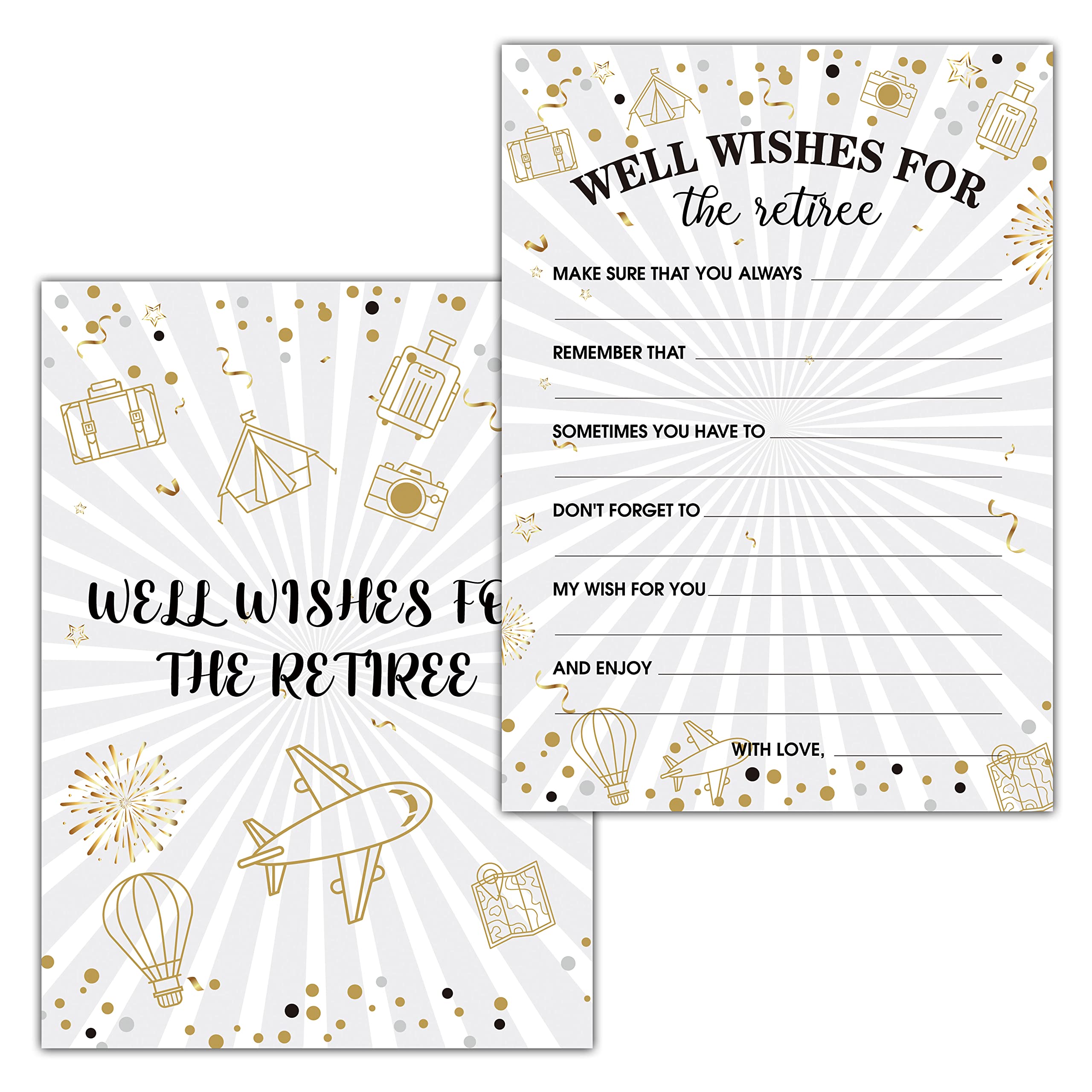 Retirement Party Games, Well Wishes for The Retiree Co-Worker ...