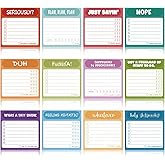 Amazon.com : Kisston 12 Pcs Funny Sticky Notes with Fun Messages 3 x 3 ...