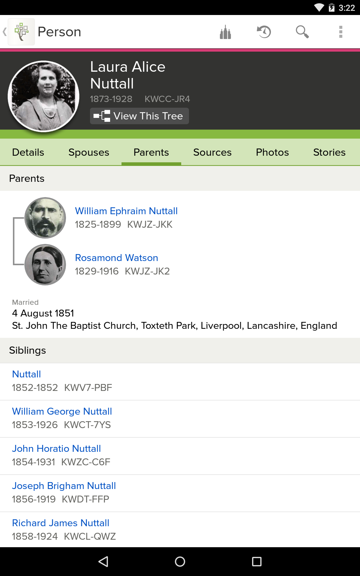 FamilySearch Tree:Amazon.com:Appstore for Android