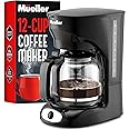 Amazon.com: Mueller 12-Cup Drip Coffee Maker Machine with Anti-Drip ...