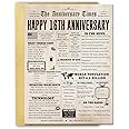 Amazon.com : FANCYLUCKY Vintage 16th Anniversary Card for Women Men ...