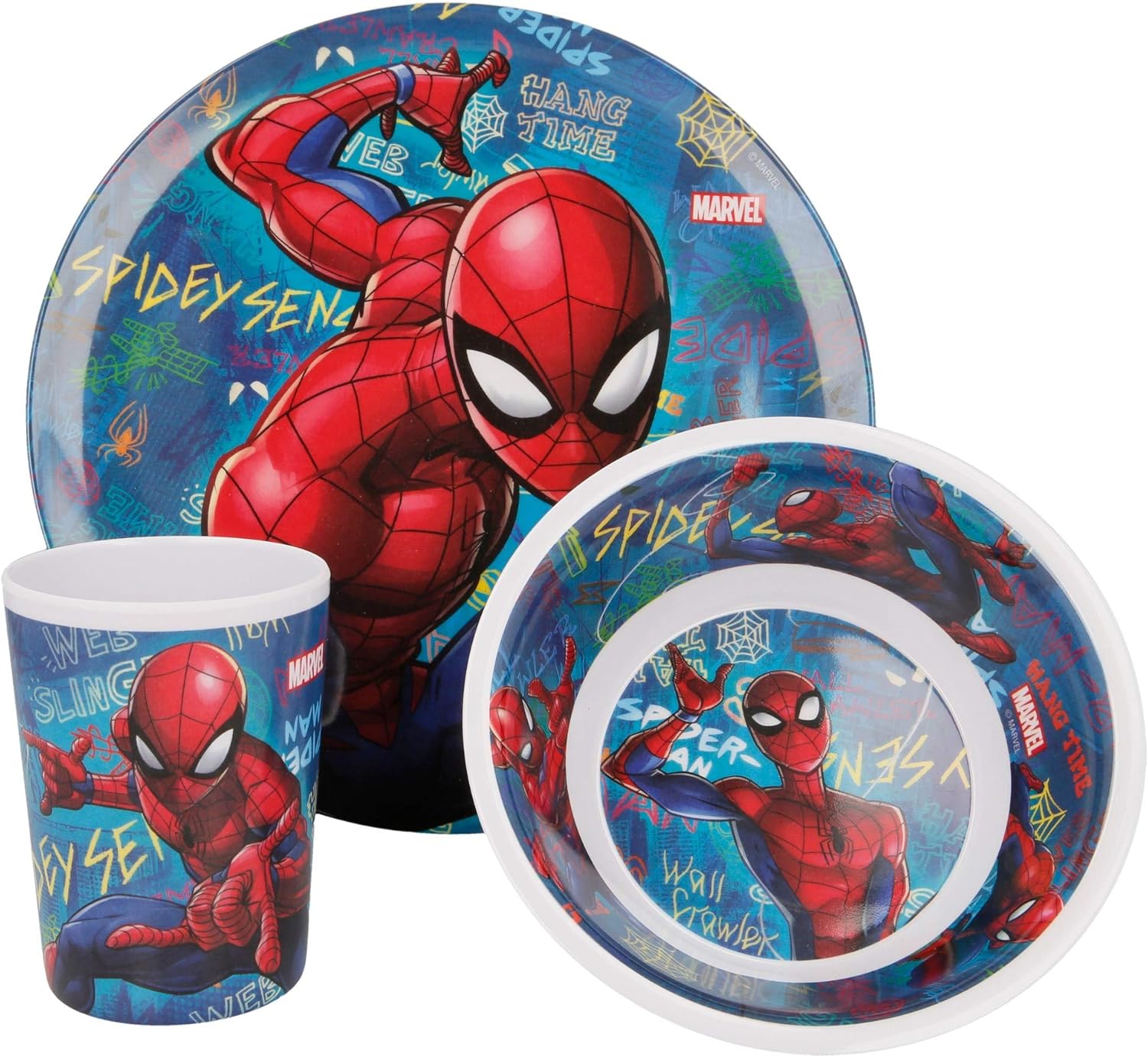 Spiderman 37990 Dinnerware Set: Amazon.co.uk: Baby