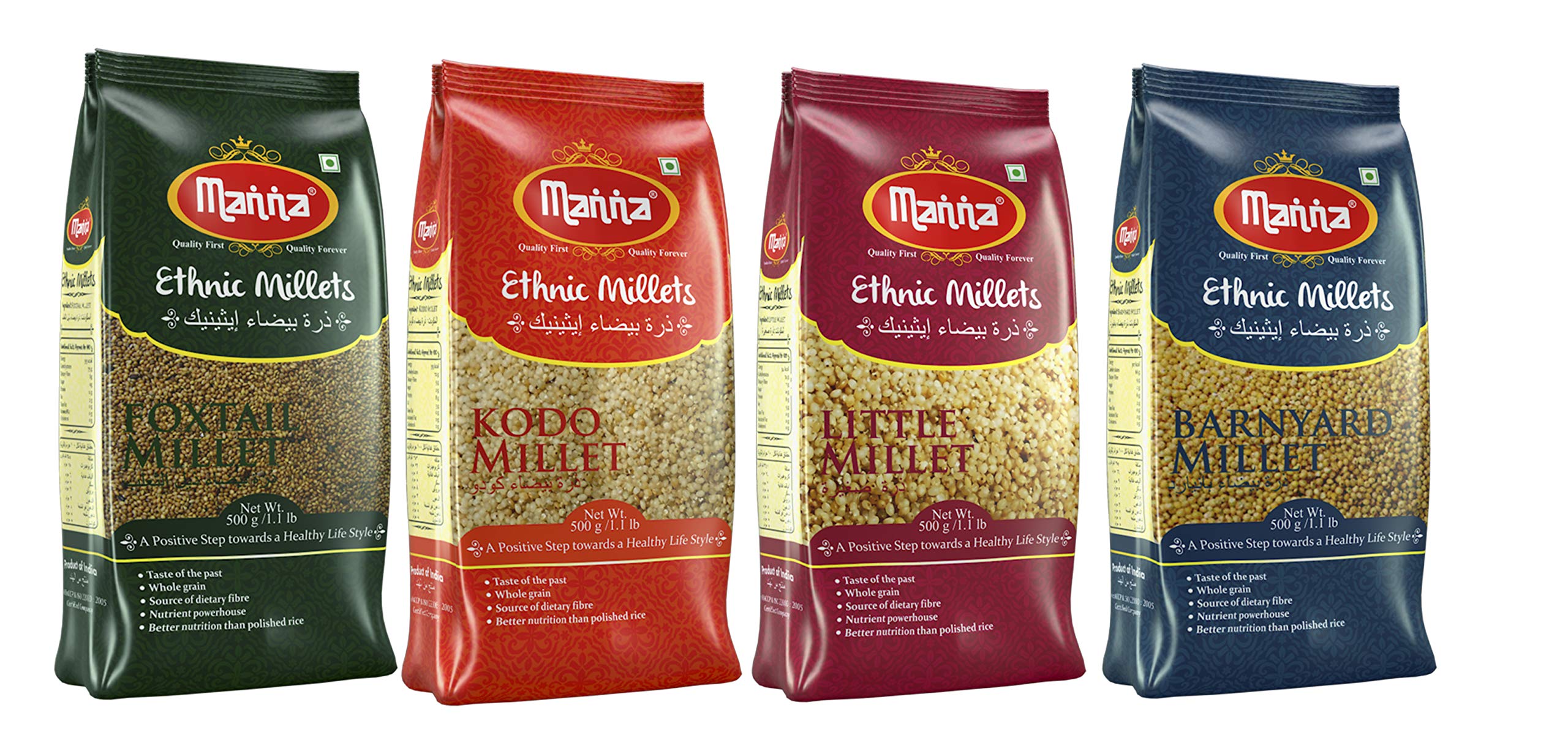 Manna Mixed Millets Combo Kodo Millet 500g Little Millet 500g ...