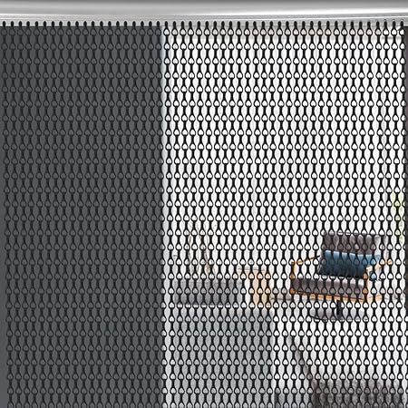 sococo Premium Aluminum Chain Curtain, 90x210cm Aluminium Chain Link ...