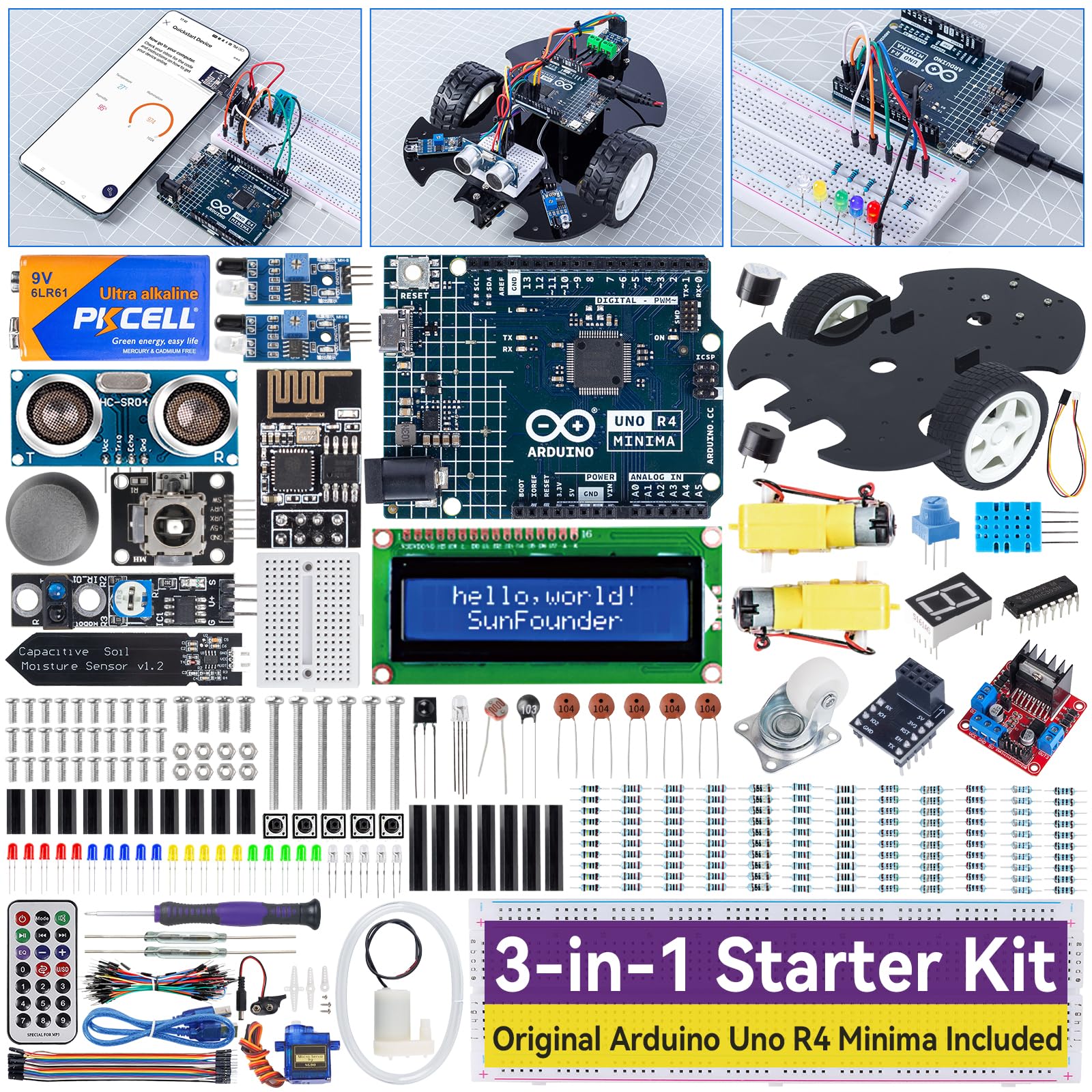 Mua SunFounder Ultimate Starter Kit with Original Arduino Uno R4 Minima ...