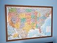 World Maps USA 61 x 91.5cm Maxi Poster : Amazon.co.uk: Home & Kitchen