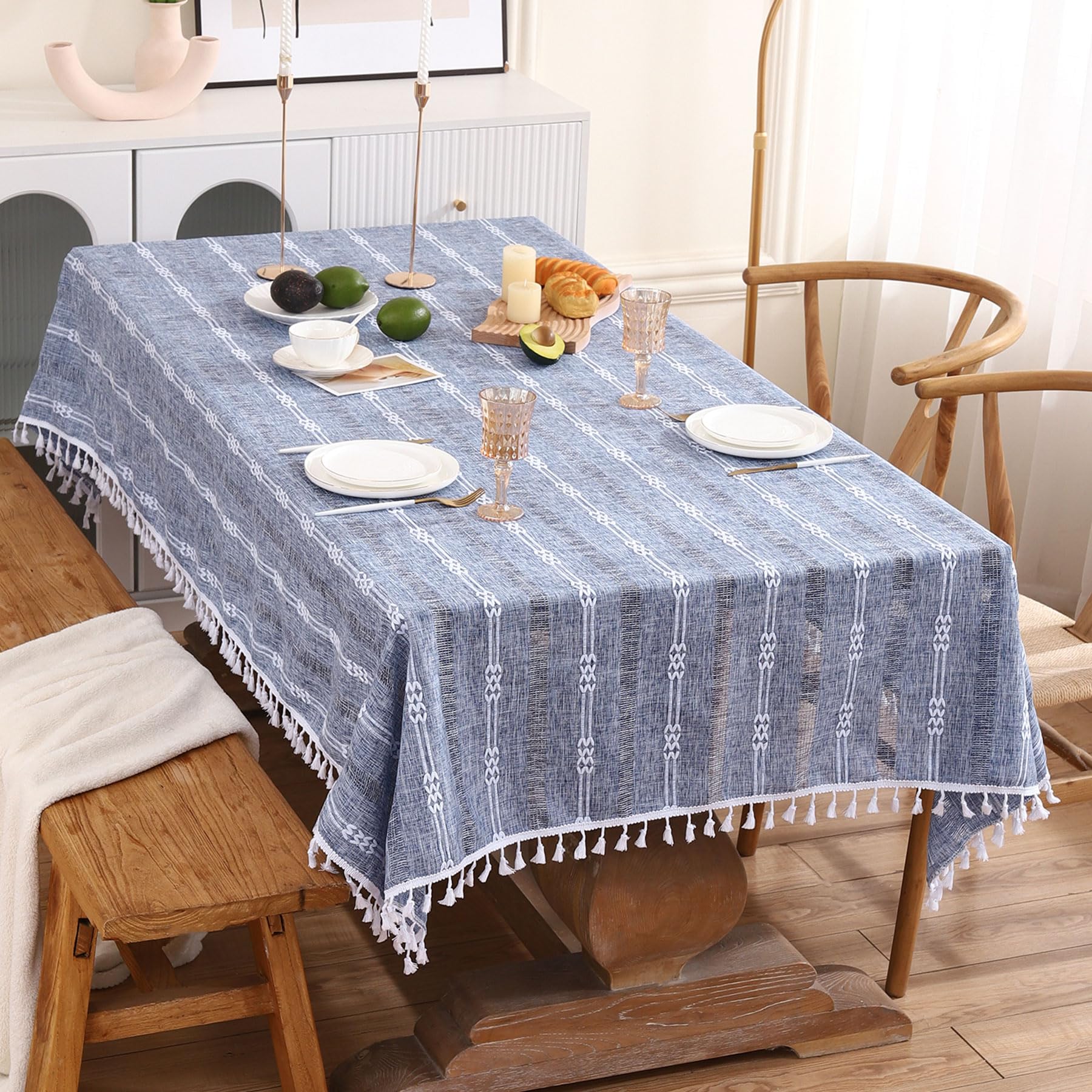 Hittun Table Cloth Rectangle Table,Rustic Farmhouse Tablecloth ...