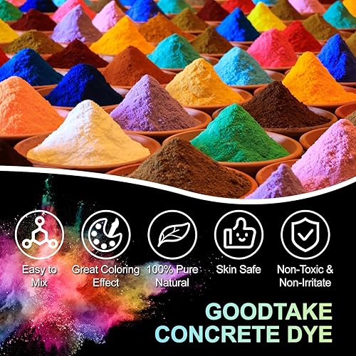 Red Oxide Powder GOODTAKE Red Iron Oxide Pigment - 4 Oz Concrete Dye ...