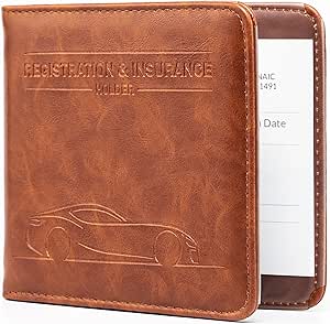 Amazon.com: CANOPUS Car Registration and Insurance Holder, Magnetic ...