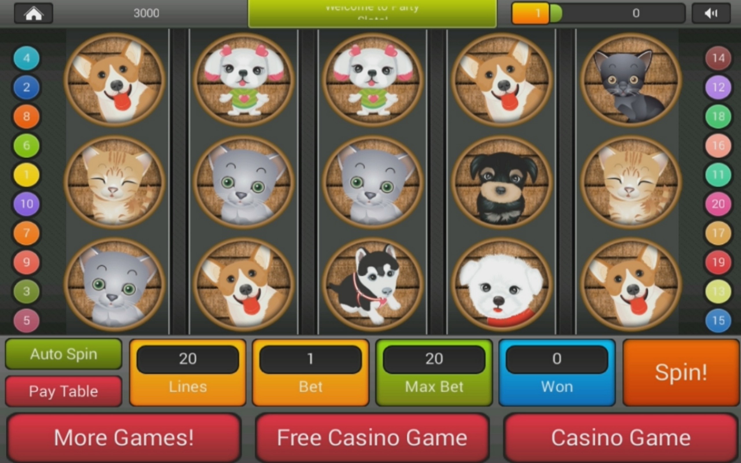 Cats & Dogs Slots Casino in Vegas Downtown Free Gambling Games with ...