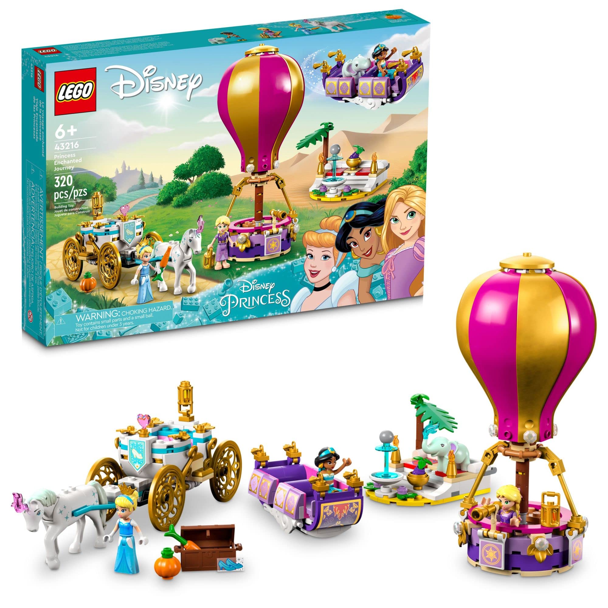 LEGO Disney Princess Enchanted Journey Building Set - 3in1 Playset with ...