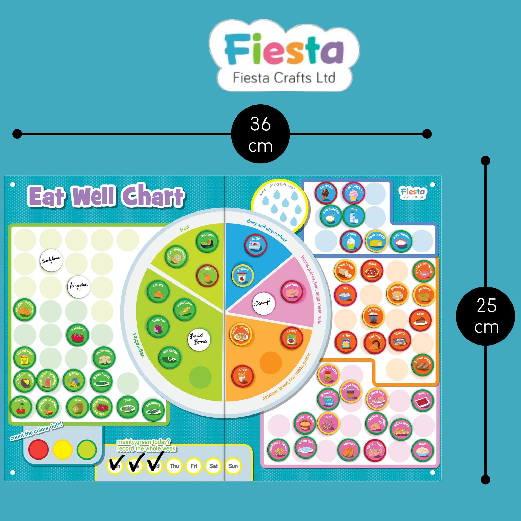 Mua Eat Well Magnetic Food Chart by Fiesta Crafts - Eat Healthy Reward ...