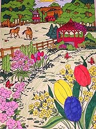 Amazon.com: Creative Haven Spring Scenes Coloring Book (Creative Haven ...