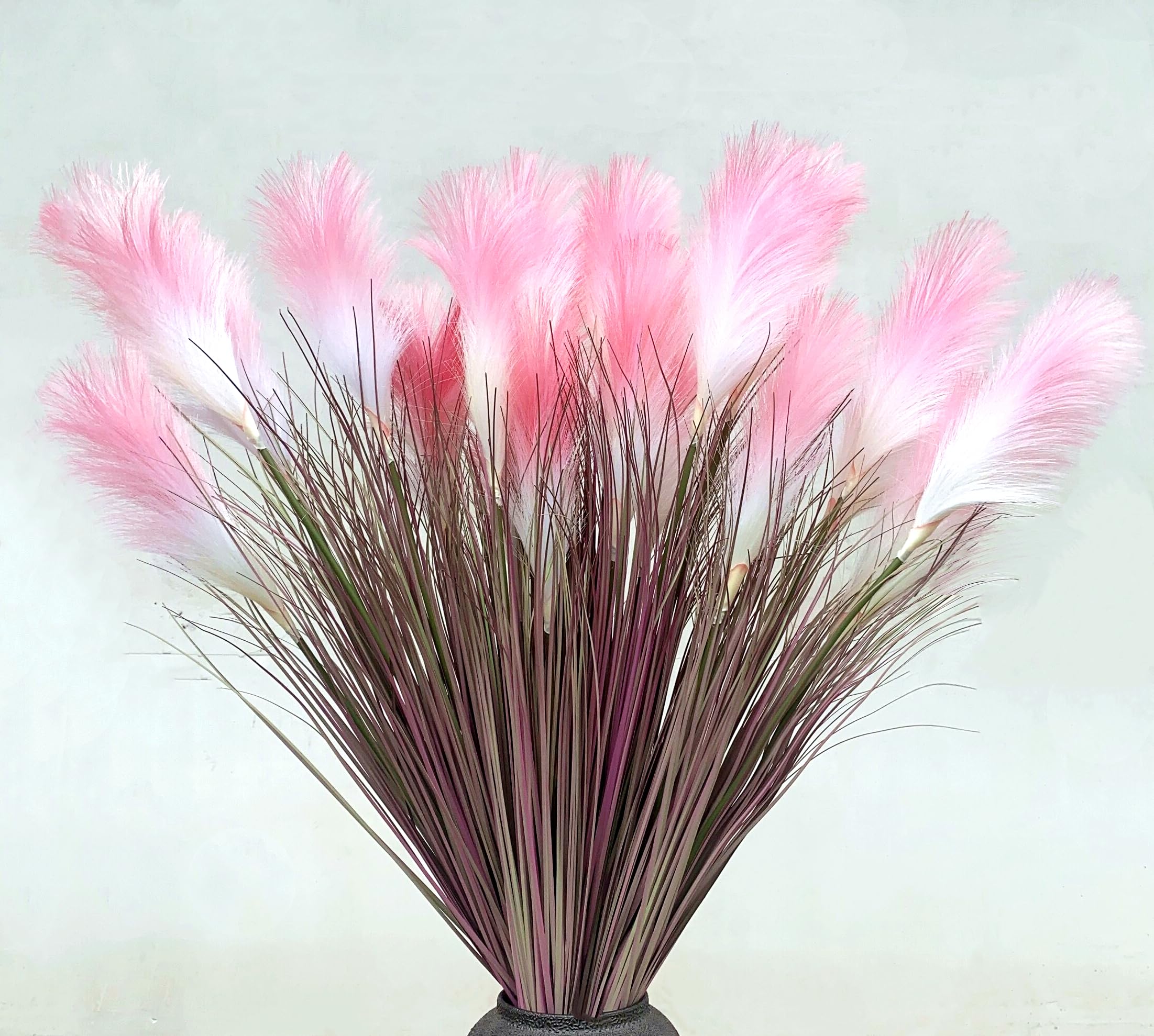 Olivachel Artificial Grass 37.4 inches Tall Artificial Onion Grass with ...